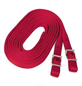 7' Nylon Split Reins, Double-Ply, Conway Buckles - Horse Tack & Supplies