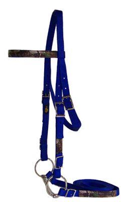 Realtree© Draft Bridle with 6" Bit and 7' Reins - Horse Tack & Supplies